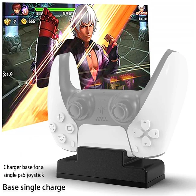 LED CONTROLLER CHARGER Cradle for PS5 Gamepad 2 USB Charging Stand ...