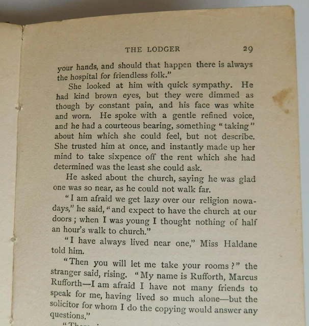 MISS HALDANE'S LODGER by Katherine E Vernham novel book Christian ...