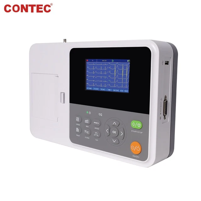 PORTABLE 12 LEAD ECG/EKG Machine 3 Channel Electrocardiograph Printer ...