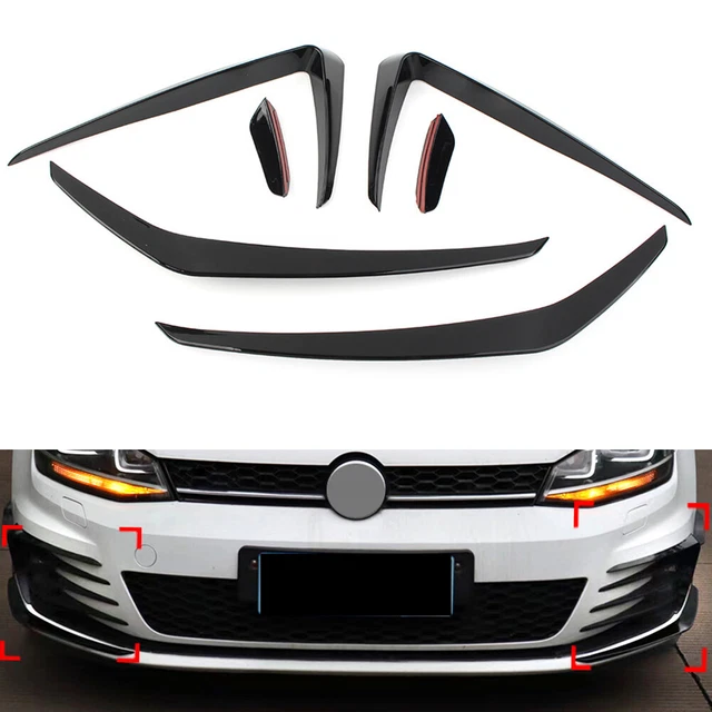 FRONT BUMPER SIDE Air Vent Cover Kit Trim For VW Golf 7 GTI 2013-16 ...