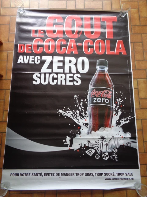 COCA COLA ZERO AFFICHE PUBLICITAIRE GEANTE original poster EUR 30,00 ...
