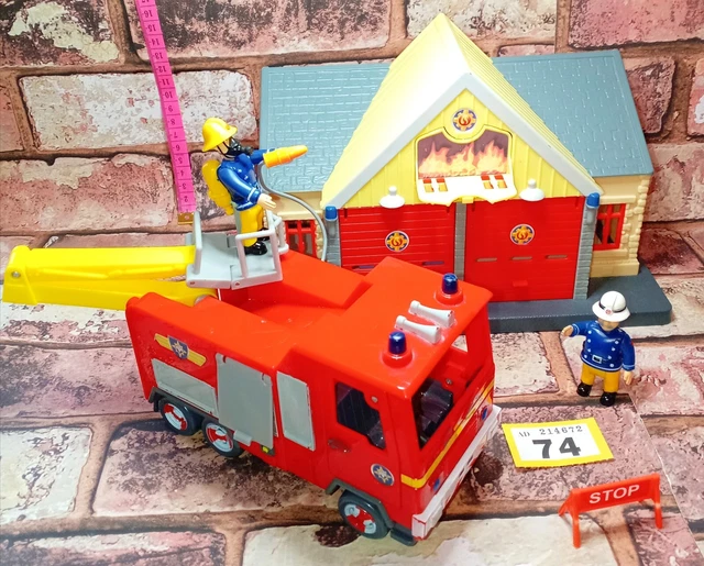 FIREMAN SAM FIRE Station Set & Jupiter Vehicle & Figures Toy ...
