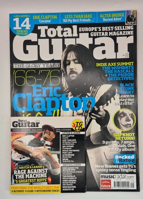 TOTAL GUITAR MAGAZINE September 2008 179 Eric Clapton Def Leppard (5 Of ...