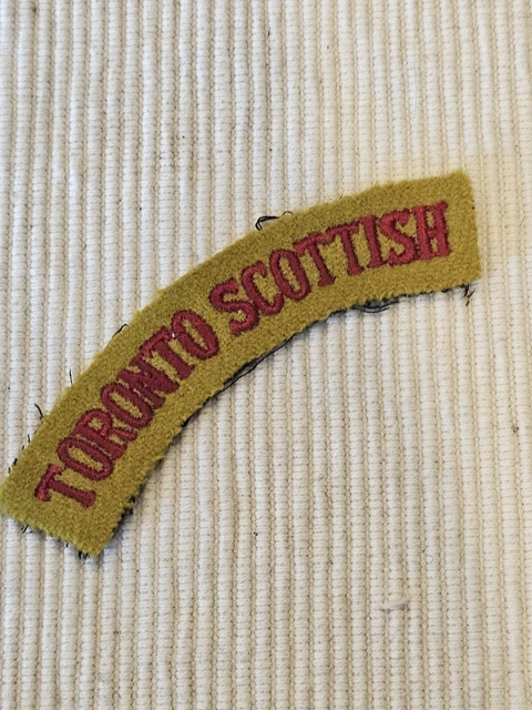 WWII BRITISH ROYAL Canadian Toronto Scottish Regiment Patch L@@K!!! $12 ...