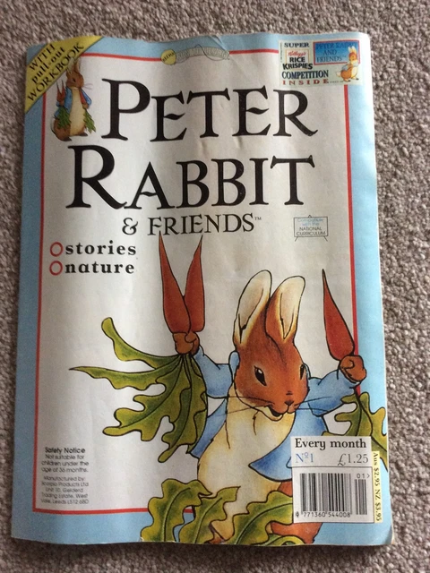 PETER RABBIT AND Friends Magazine Issue No 1 With Pull Out Workbook £5. ...