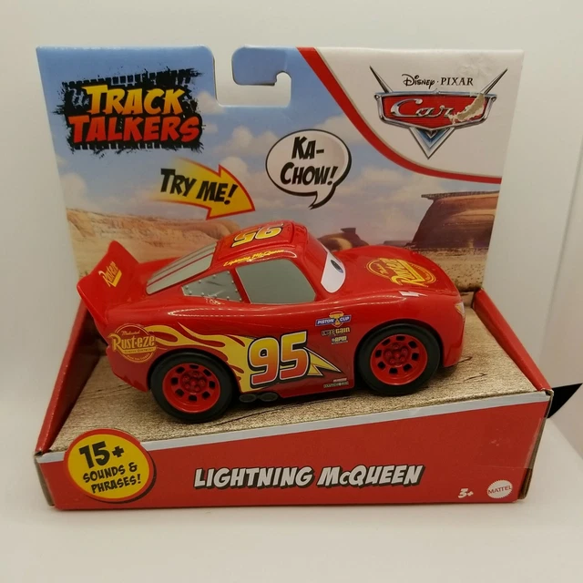 DISNEY/PIXAR CARS LIGHTNING McQueen Track Talkers, Mattel, 15+ Sounds ...