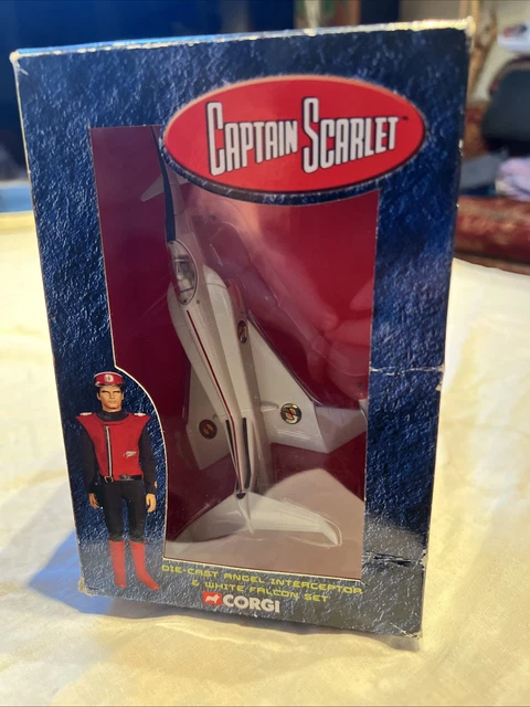 CAPTAIN SCARLET DIE-CAST Angel Interceptor & White Falcon Set by Corgi ...