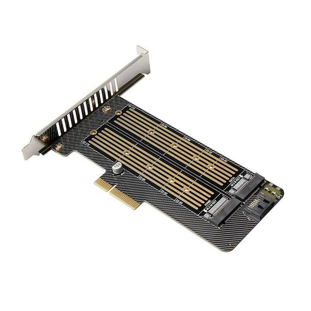 M.2 NGFF TO Desktop PCIe x4 x8 x16 NVMe SATA Dual SSD PCI Express ...