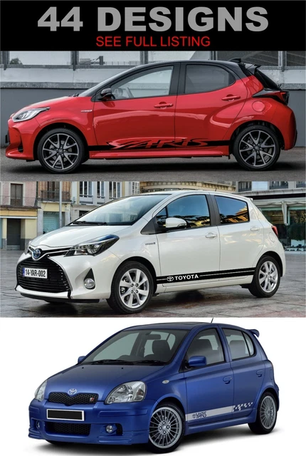 TOYOTA YARIS SIDE stripes decals stickers graphics toyota stripes 1999 ...