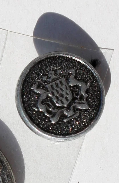 RARE ANTIQUE MILITARY UNIFORM BUTTON - CROWN COAT OF ARMS LION DRAGON ...