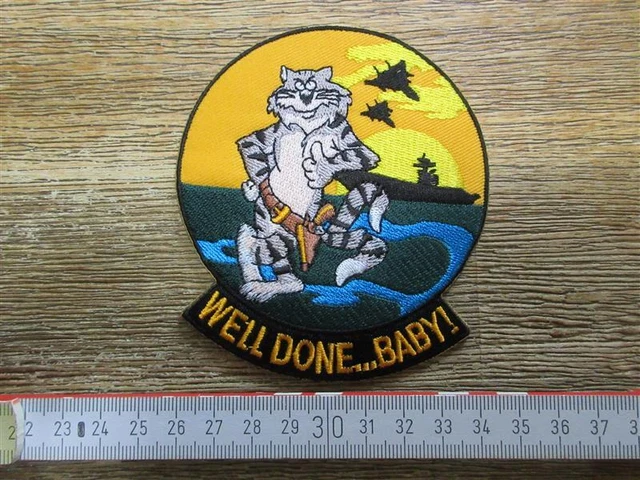 PATCH TOMCAT WELL Done Baby US Navy Fighter Squadron Wildcat Sew-On ...
