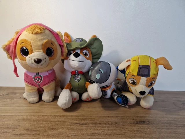 PAW PATROL SOFT Toy Bundle Skye Tracker Rubble £7.99 - PicClick UK