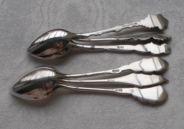 RARE SET 6 Mocca Spoon Floral Art Nouveau IN 90er Silver Edition Koch&bergfeld $102.18 - PicClick CA