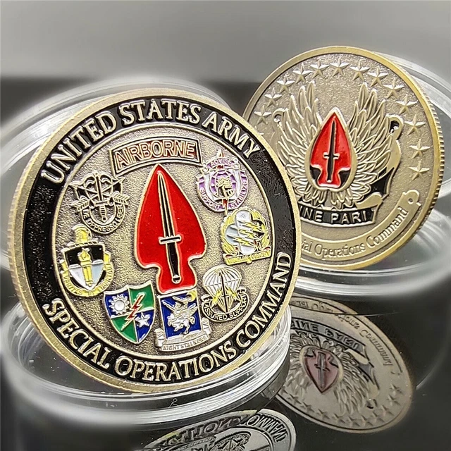US MILITARY ARMY Special Operations Command Challenge Coin Collection ...