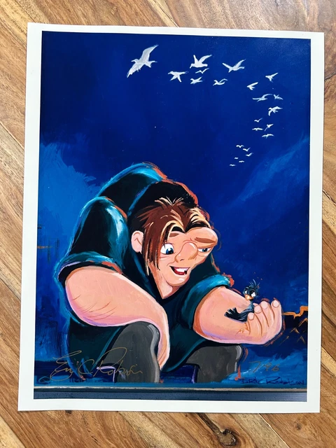 DISNEY'S HUNCHBACK OF Notre Dame Signed Art Print by Eric Robison 14 x ...