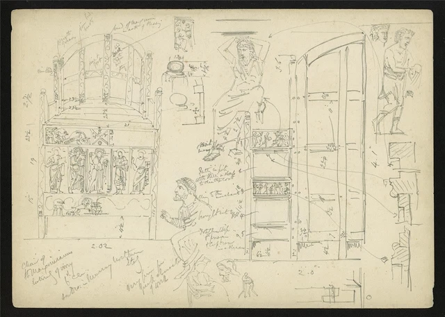 THOMAS HENRY WATSON (1839-1913) Pencil Drawing Grand Tour Architectural ...