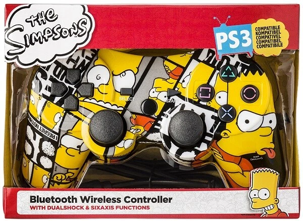 INDECA BLUETOOTH WIRELESS Controller The Simpsons Sony Playstation 3 ...