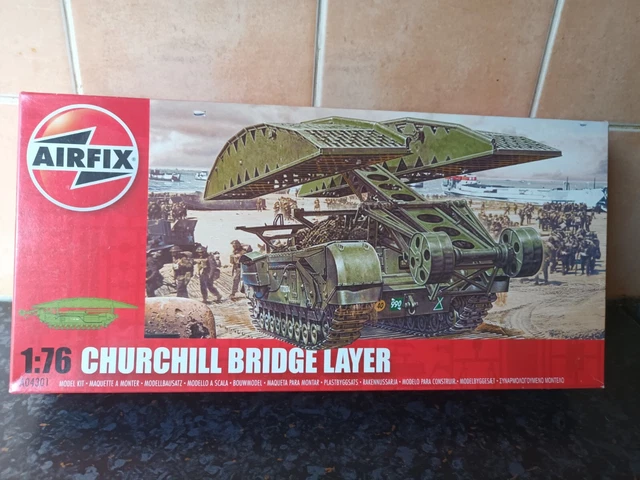 AIRFIX 1:76TH SCALE Churchill Bridge Layer Tank Kit complete & unmade ...