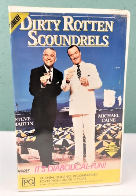 DIRTY ROTTEN SCOUNDRELS Vhs. Pal Orig Big Box Clam-Shell. 1988. Good $4 ...