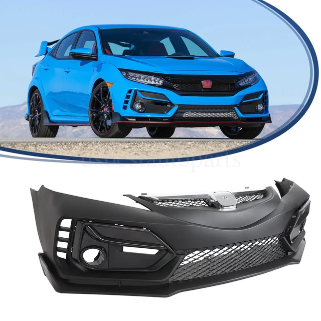 TYPE R STYLE Front Bumper Cover Complete For 2006-2011 Honda Civic ...