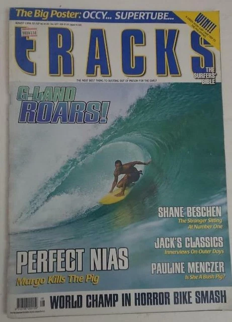 TRACKS SURFING MAGAZINE - August1996 - Shane Beschen , Pauline Menczer ...