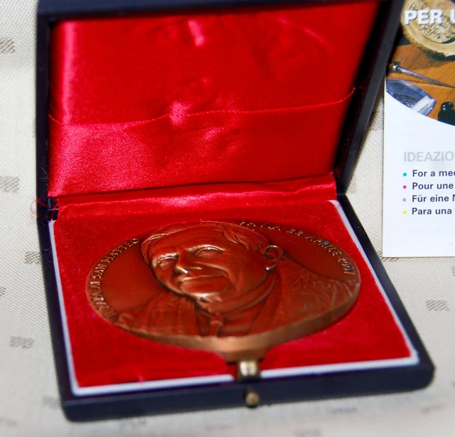 MONETA MEDAGLIA COMMEMORATIVA Papa Ratzinger Benedetto XVIPavia OSP. S ...