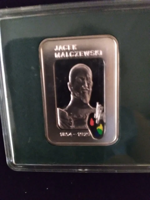 POLAND 2003 SILVER 20zl Proof Coin Jacek Malczewski (painter)1854-1929 ...