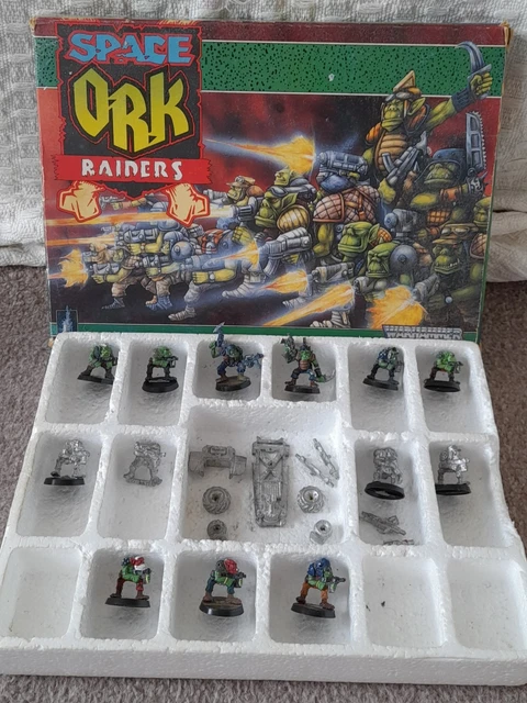 WARHAMMER 40K ROGUE TRADER SPACE ORK RAIDERS & WAR BUGGY OOP Metal £89. ...