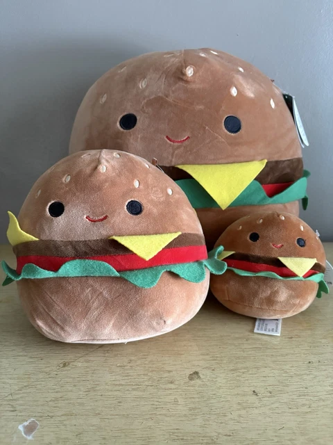 XL 16& SQUISHMALLOW Carl Hamburger Burger Cheeseburger Food Plush ...