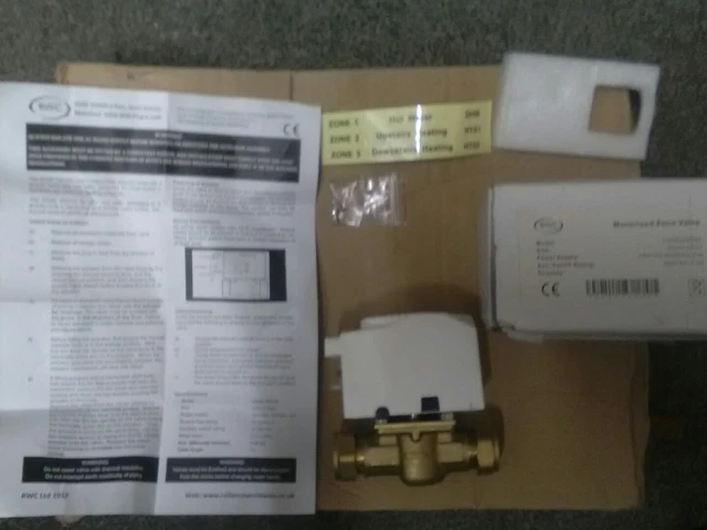 RWC MOTORISED ZONE Valve 22Mm Zone 250205 £22.50 - PicClick UK