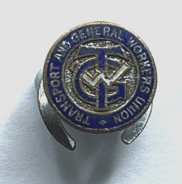 VINTAGE TGW TRANSPORT & General workers Union Enamel Lapel badge 16 mm ...