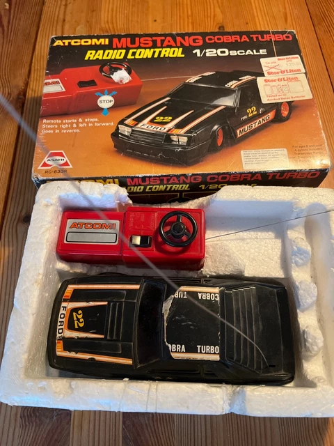 ATCOMI MUSTANG COBRA Turbo Vintage Remote Control Car 80s £24.34 ...