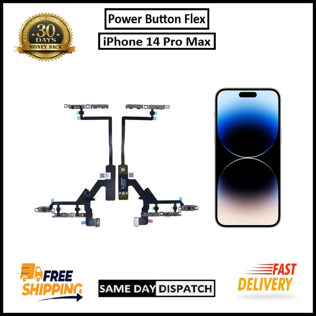 FOR IPHONE 14 Pro Max Power Flex Cable & Volume Button Flex Replacement £10.99 - PicClick UK