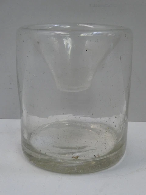 ANTIQUE SYPHON NON SPILL GLASS SHIPS INK BOTTLE PEN INKWELL 1860s ERA ...