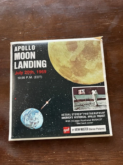 MOON LANDING VIEW-MASTER 1969 NASA's Apollo Project Reels Packet ...