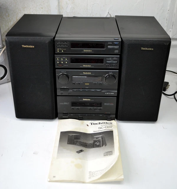 TECHNICS 4. SISTEMA stack con altoparlanti. SL-CH7E-K con SU-CH7 & ST ...
