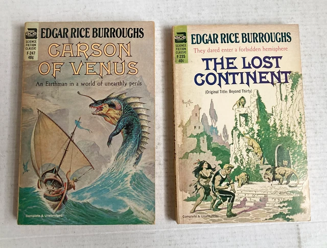 CARSON OF VENUS The Lost Continent FRANK FRAZETTA, BURROUGHS Ace ...