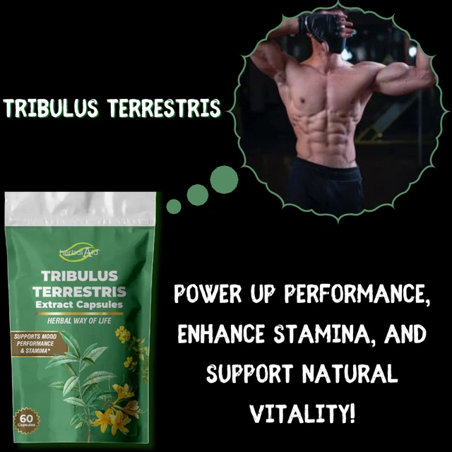 TRIBULUS TERRESTRIS 60 Tablet - Testo Booster Supplement Muscle Gain ...