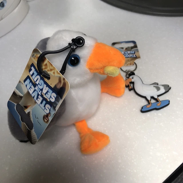 STEVEN THE SEAGULL with Chip - Plush Soft Toy & Keychain - New With ...
