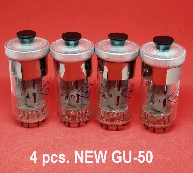 + NEUF 4 X TUBES PENTODE AUDIOPHILE URSS GU-50 GU50 LS50 GU-50 GU50 ...