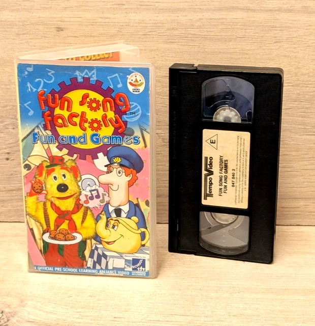 FUN SONG FACTORY vhs video fun and games rare children's tv 1997 £26.00 ...