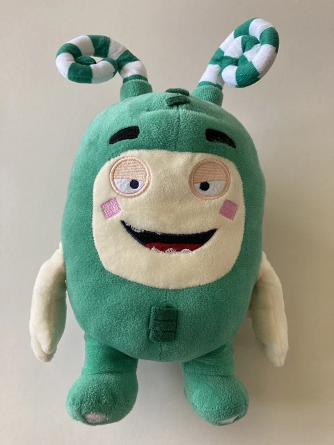 ODDBODS GREEN ZEE 12in Plush Soft Toy TV Cartoon Character CITV Good ...