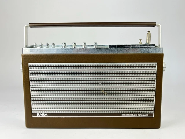 SABA TRANSALL DE Luxe automatic Kofferradio 60er optisch top Rarität ...