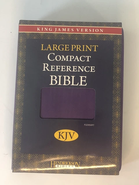 LARGE PRINT COMPACT Reference Bible KJV by Hendrickson Publishers ...