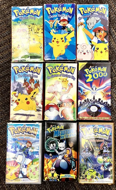 POKÉMON (9 VHS) Tape Lot. Episodes and Movies. MewTwo, 2000 And More ...