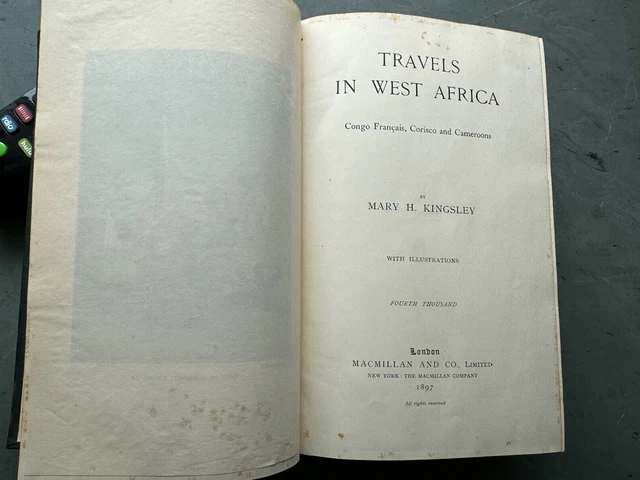 TRAVELS IN WEST Africa by Mary H Kingsley 1897 1st Ed UK Illustrations ...