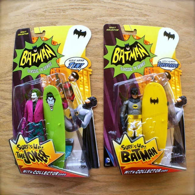 BATMAN CLASSIC TV Series SURF'S UP BATMAN & THE JOKER 2 Action Figures ...