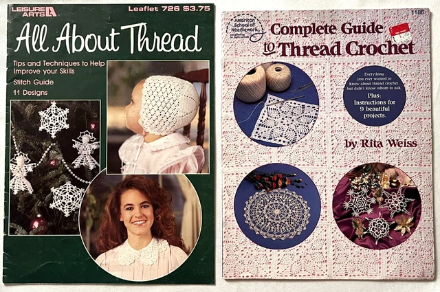 ALL ABOUT COMPLETE Guide to Learn Thread Crochet Pattern Project Books ...
