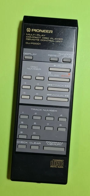 ORIGINAL REMOTE CONTROL Pioneer CU-PD001 £31.46 - PicClick UK