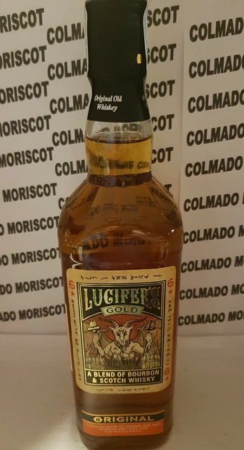 LUCIFER'S GOLD A BLEND OF BOURBON & SCOTCH WHISKY 40% 70cl 700ml 0,7L ...